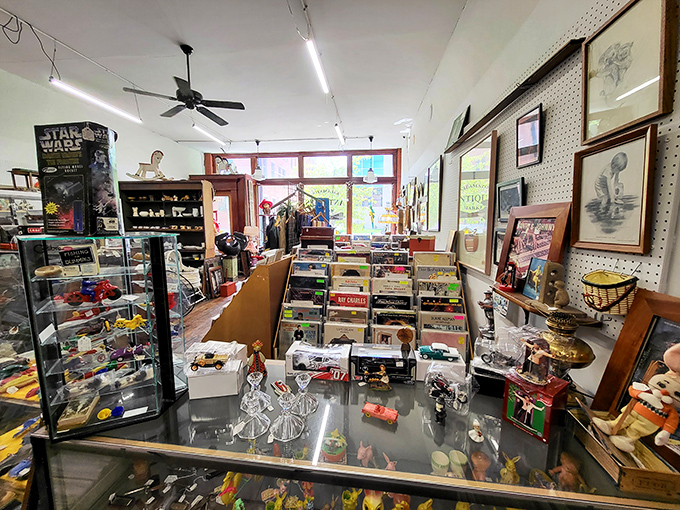 Every corner reveals new discoveries - from vintage collectibles to antique furniture in this well-curated space.