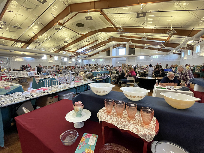 Indoor market spaces showcase carefully arranged collectibles that tell stories of bygone eras.