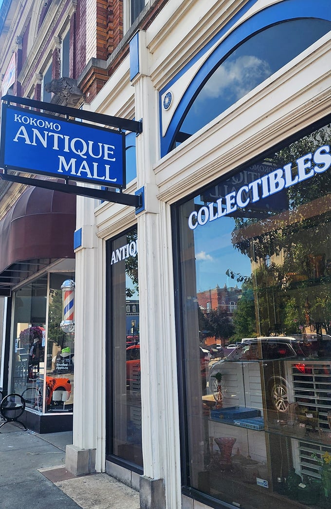 Those big windows hint at the treasures within, like peeking into someone's fascinating attic collection.