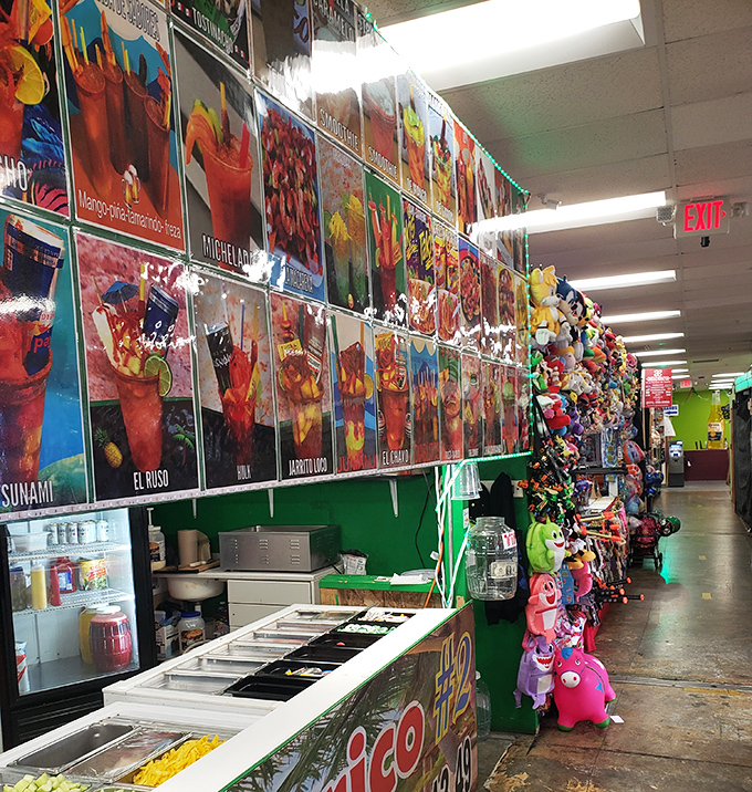 A feast for bargain hunters' eyes &ndash; Lancaster's interior reveals a colorful array of drinks, snacks, and surprises.