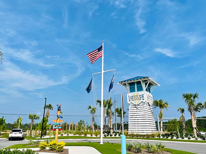 Welcome to paradise, where the lighthouse guides you to your new adventure.