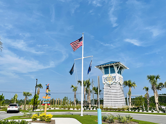 Welcome to paradise, where the lighthouse guides you to your new adventure.