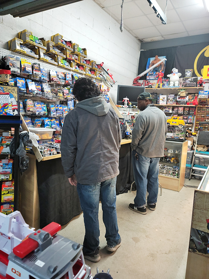 Vintage toys meet modern collectibles in a nostalgic wonderland that makes every generation smile happily.