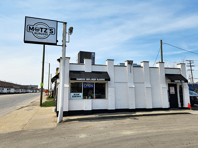 That modest storefront belies the burger magic happening behind those unassuming white castle walls.