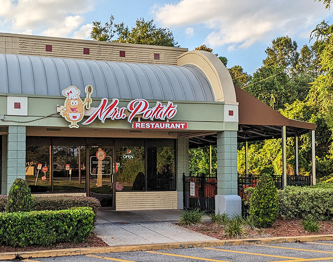 This welcoming facade promises potato perfection and delivers comfort food that makes every day feel like Sunday dinner.