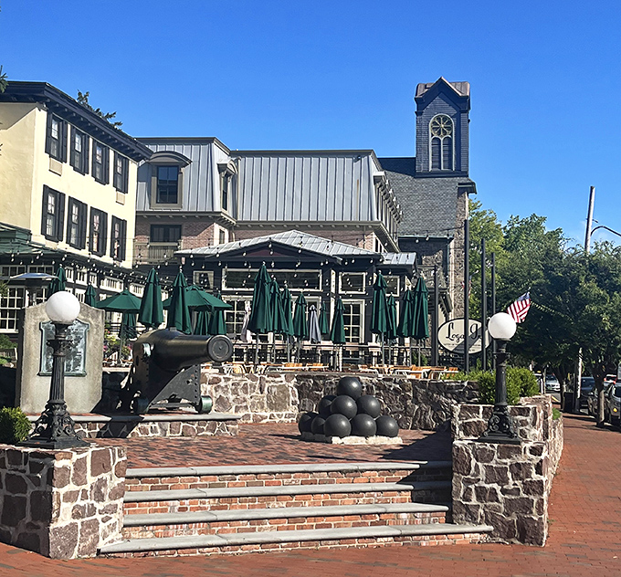 Historic stone walls have witnessed countless perfect meals and will witness many more.