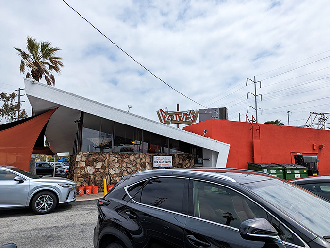 When your diner looks like it landed from the future, the pancakes better be out of this world.