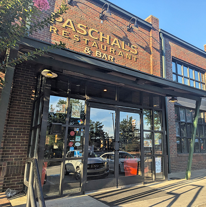 Golden letters spell out Atlanta legend - where politicians and locals unite over transcendent fried chicken.