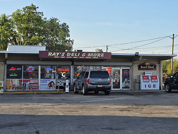 Those colorful signs tell the whole story - this place serves everything you crave under one roof.