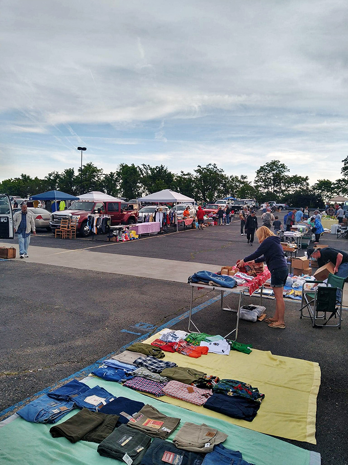 At Rossi's, folding tables become display cases for everything from vintage clothes to forgotten treasures.