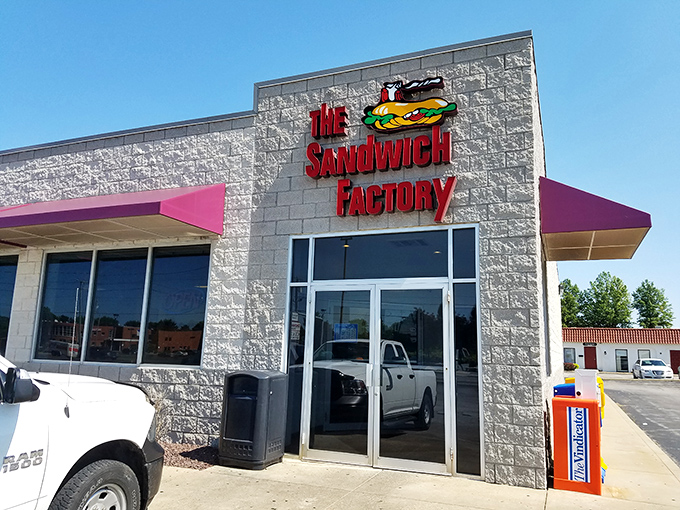 No-frills on the outside, all-thrills on the inside &ndash; The Sandwich Factory keeps its focus where it matters: between the bread.