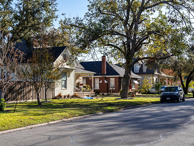 The historic Santa Fe depot stands as Temple's crown jewel, surrounded by a downtown that's both charming and affordable.