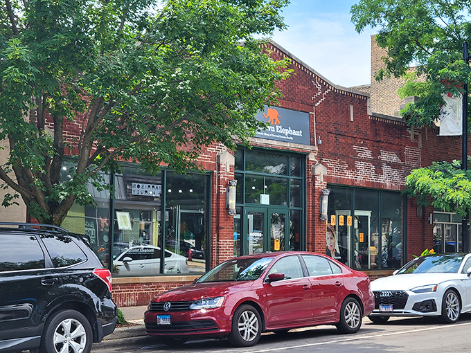 Housed in a building with character to spare, this Oak Park thrift destination feels more like an urban archeological dig.