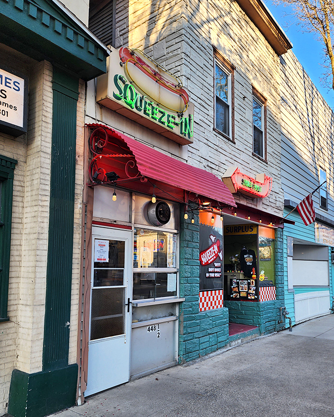 Turquoise charm and barely enough room to turn around. When a place is this tiny, the flavors have nowhere to hide.