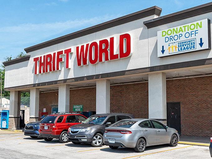 The generous storefront promises room to roam and plenty of space for amazing finds.