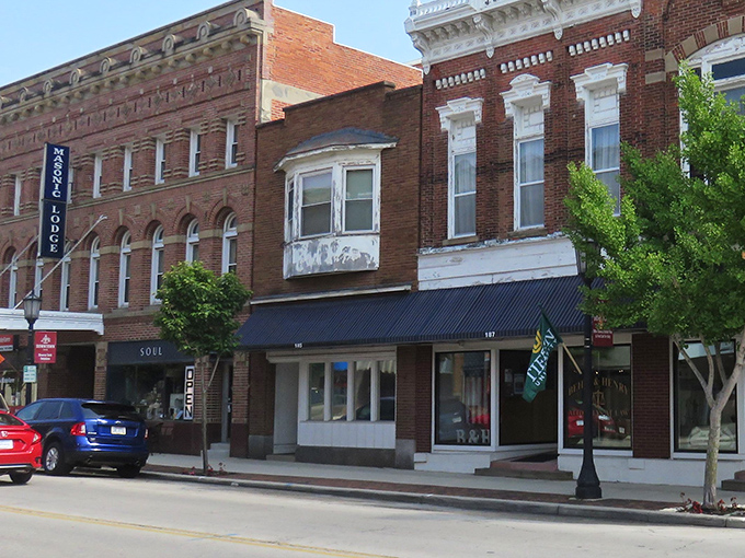 Historic storefronts create a shopping experience where your money works harder than a busy bee in springtime.