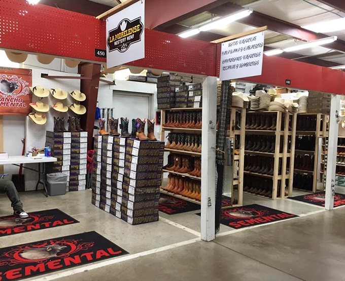 Clean aisles and thoughtful displays prove that flea market shopping can be both fun and civilized.