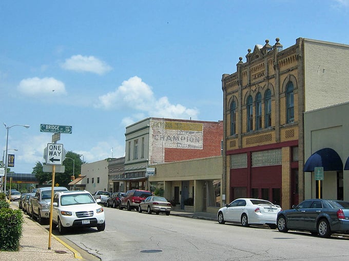 This downtown skyline rises modestly from the coastal plains, proving that bigger isn't always better in Texas.