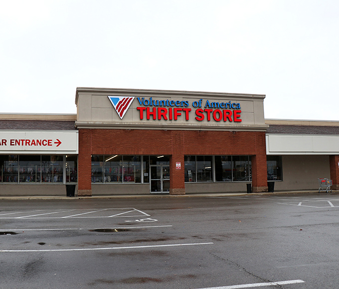 Clean lines and professional signage hint at the carefully curated selection of quality goods waiting inside this location.