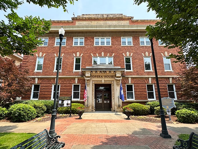 The Abbeville Opera House isn't fooling around with that impressive brick facade. Culture doesn't need a big city ZIP code to thrive.