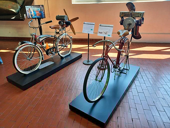 When bicycles met airplane engines, this magnificent contraption was born from pure imagination.