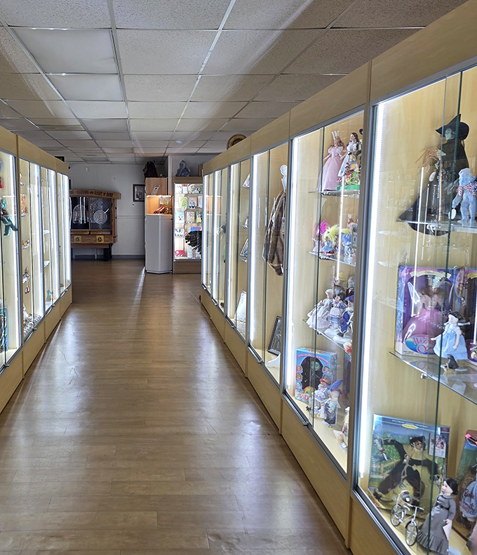 A technicolor tunnel of nostalgia where every shelf holds another "remember when?" moment.