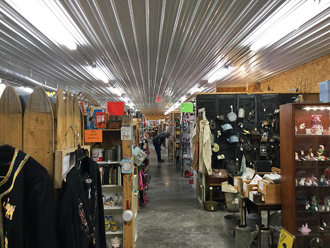 Vintage clothing, collectibles, and curiosities line these aisles where one person's past becomes another's perfect conversation piece.