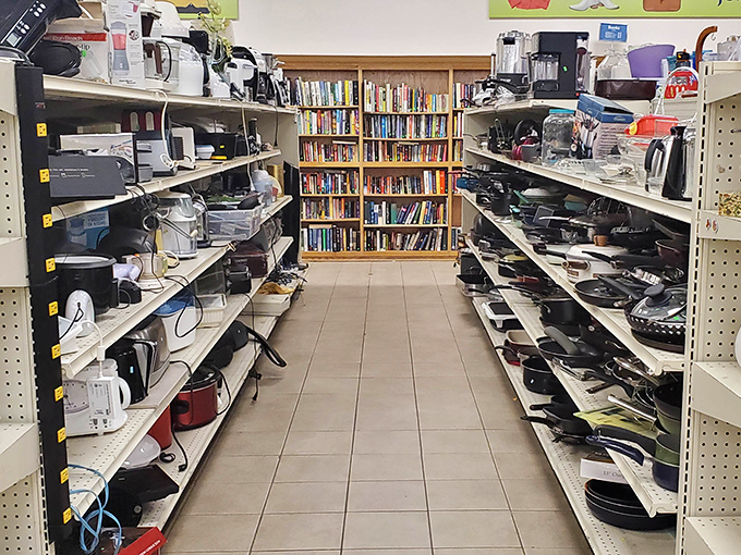 A technological time capsule where yesterday's appliances await their second act. That bread maker might just be the kitchen hero you never knew you needed.