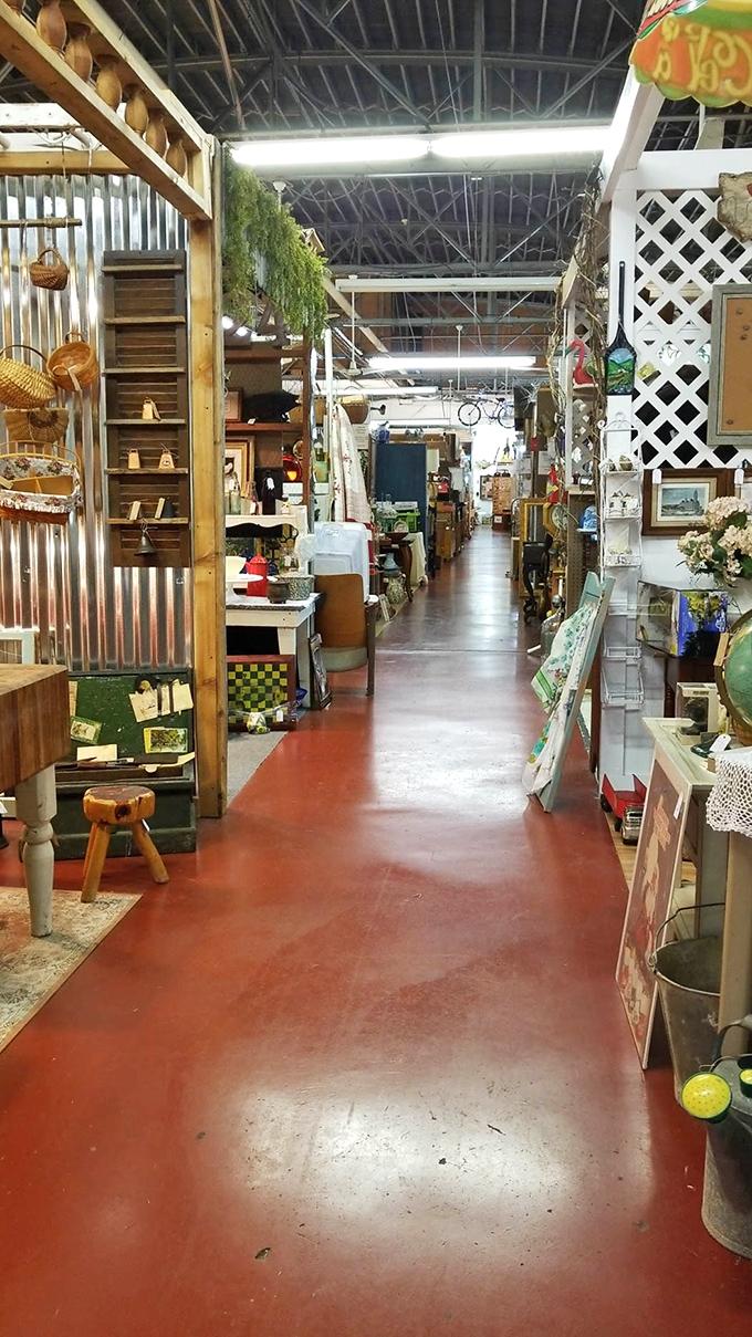 Endless corridors of possibility stretch before you, each booth a chapter in America's story, each item waiting for its next home.