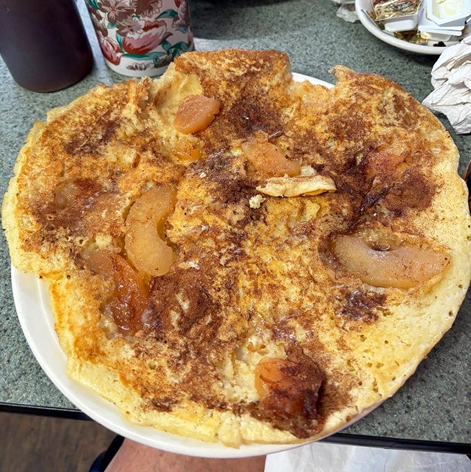 This apple cinnamon pancake isn't just breakfast&mdash;it's dessert with permission to eat it before noon. Your inner child is already applauding.