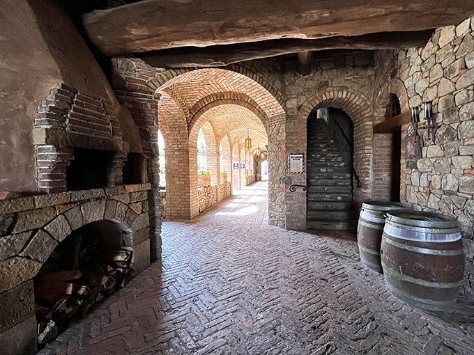 Down these ancient-looking corridors, you half-expect to meet a monk with brewing secrets. Instead, you'll find another tasting room&mdash;a definite upgrade from medieval times.