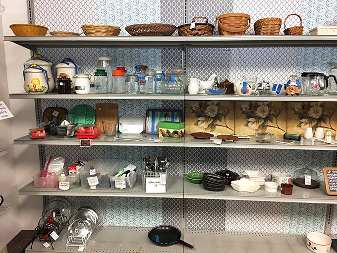 Kitchen nostalgia on display&mdash;spot the Pyrex patterns your grandmother used while making those cookies no one has quite replicated since.