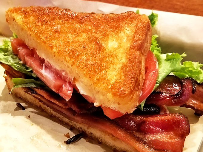 This isn't just a BLT&mdash;it's a masterclass in sandwich architecture where the bacon is clearly the star of the show.