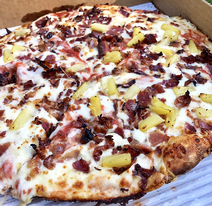 The controversial pineapple-bacon debate ends here. This pizza makes such a compelling case for the combination, even Italians might secretly approve.