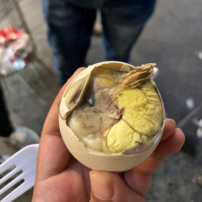 Balut &ndash; nature's original surprise egg. Half developed duck embryo that's either your culinary Everest or your new favorite protein snack.