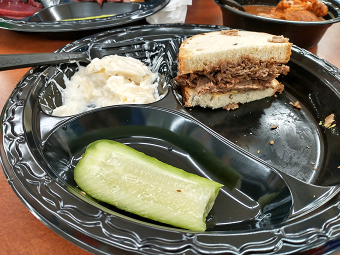 Brisket so tender it practically falls apart when you look at it sideways &ndash; pure magic.