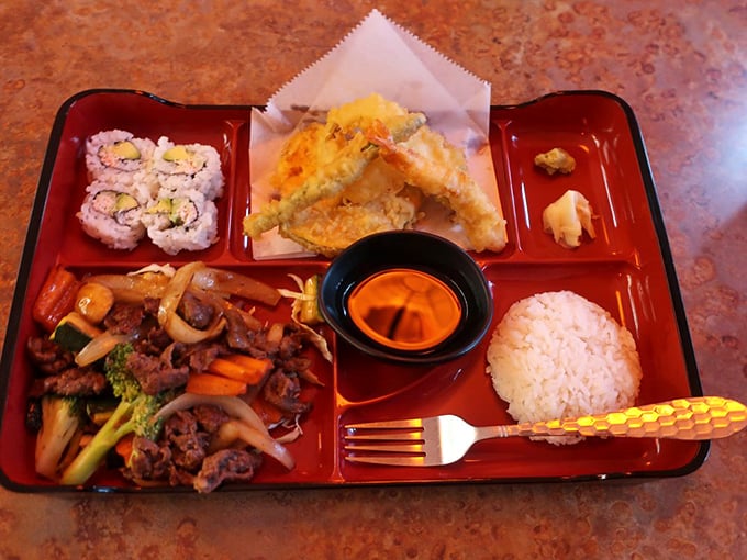 The bento box &ndash; Japan's original answer to "I want it all" before buffets were cool. Each compartment holds a different delight.