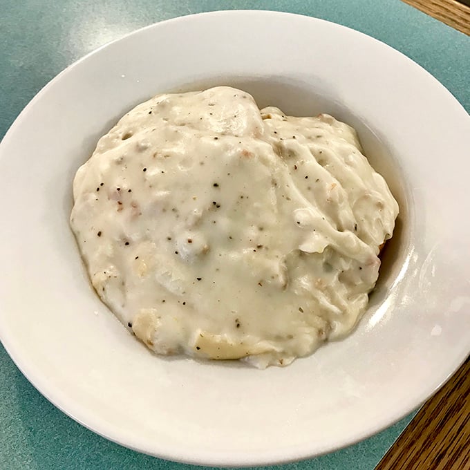 Biscuits and gravy: the Southern breakfast equivalent of a warm hug from your grandmother. Simple, comforting, and mysteriously restorative.