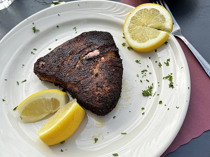 Blackened tuna that proves Little Pete's isn't just about comfort classics&mdash;this perfectly seared beauty would make any seafood specialist nod with respect.