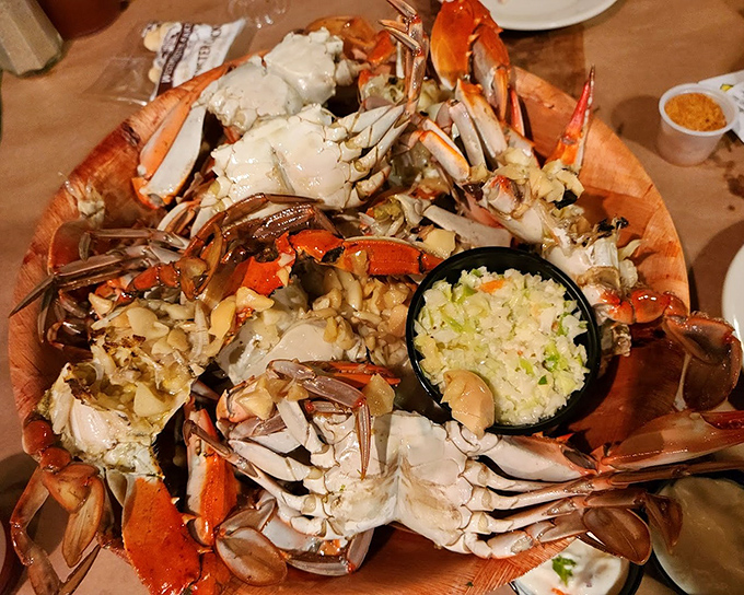 When blue crabs arrive looking this magnificent, you know someone in that kitchen really gets it.