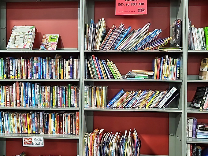 Literary heaven for bookworms on a budget. Those 50-80% off signs are the bibliophile's equivalent of a dinner bell.