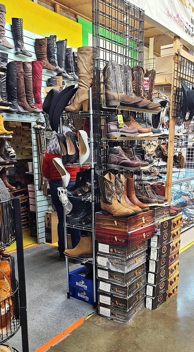 Boot heaven exists, and it's in Hillsboro! From rhinestone-studded fashion statements to authentic work boots that have actually seen a day's labor.