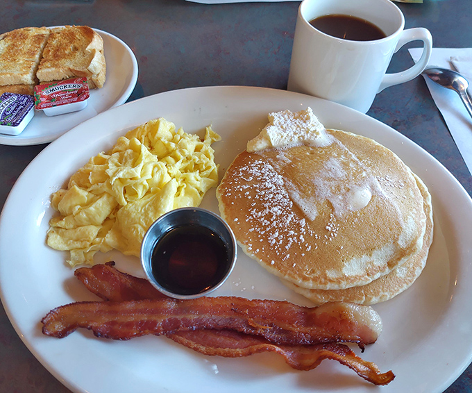 Breakfast platters so generous they could fuel a marathon. The hash browns alone deserve their own fan club.