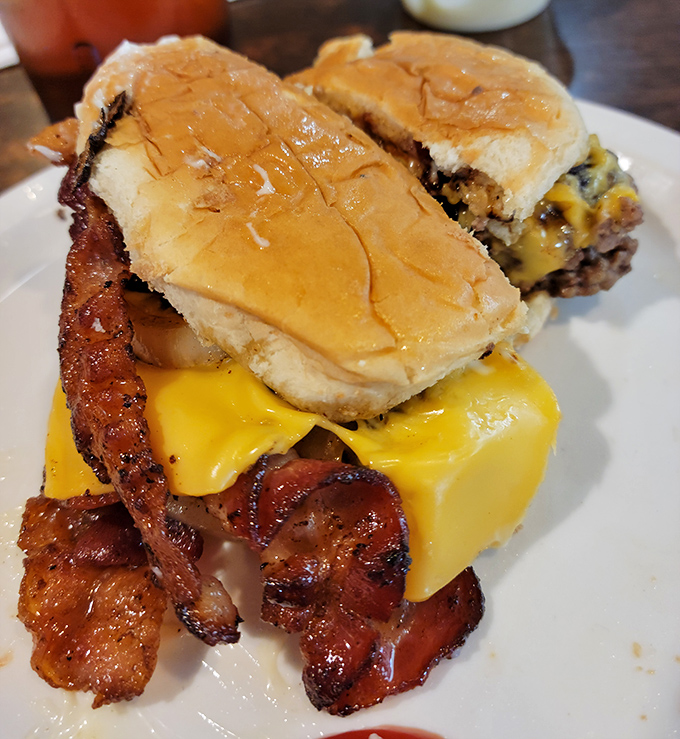 Double-decker breakfast bliss &ndash; when one layer of deliciousness simply isn't enough to contain all that bacon-y goodness.