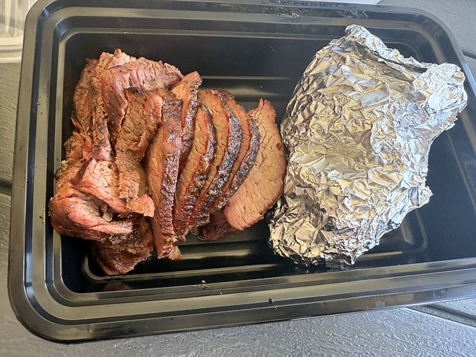 Sliced brisket that doesn't need Instagram filters &ndash; nature's perfect food, with a smoke ring that would make Texas nervous about its barbecue supremacy.