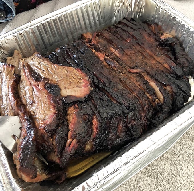 Brisket so beautiful it deserves its own album cover. The bark, the smoke ring, the glistening fat &ndash; this is meat transformed into art.
