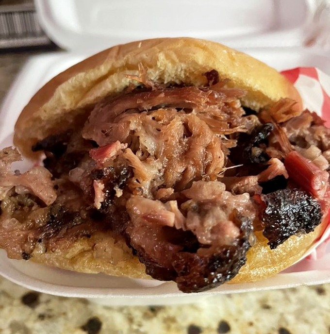 This brisket sandwich is proof that sometimes the best things come wrapped in simplicity.