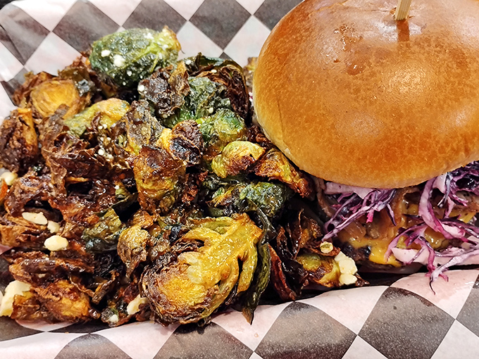 Brussels sprouts get the gourmet treatment they've been waiting decades to receive here.