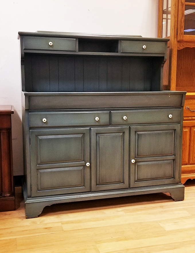 Behold the cabinet that could organize your life! Perfect for storing everything from fine china to your secret candy stash.