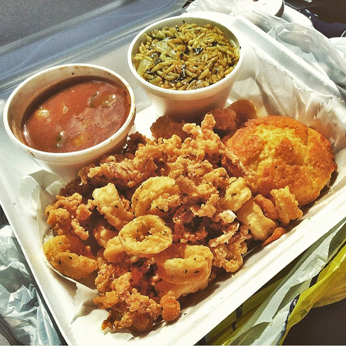 Seafood at a chicken joint? Trust me on this one &ndash; these calamari are so perfectly crisp, they'd make an Italian grandmother nod in approval.